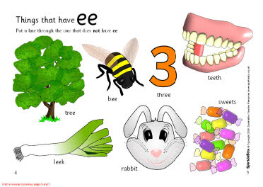 My book about 'ee' (SB1807) - SparkleBox