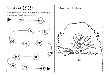 My book about 'ee' (SB1807) - SparkleBox