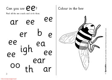 My book about 'ee' (SB1807) - SparkleBox