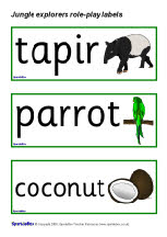 Jungle Explorers role-play pack (SB1824) - SparkleBox