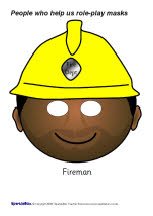 People-who help us role-play masks (SB1829) - SparkleBox