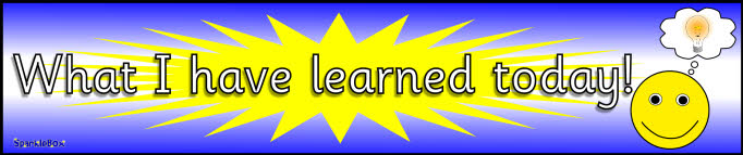 What I have learned today banners (SB1840) - SparkleBox