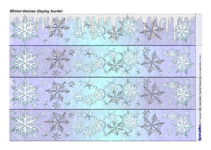 Winter-themed display border (SB1847) - SparkleBox