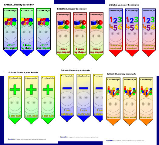 Editable Numeracy labels (SB1865) - SparkleBox