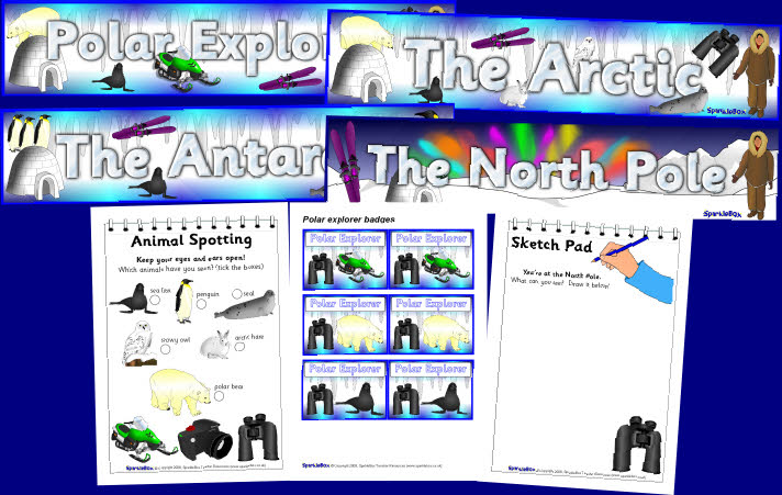 Polar Explorers role-play pack (SB1871) - SparkleBox