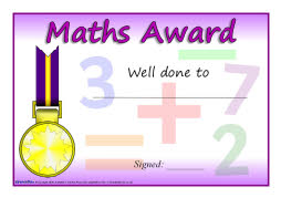 Maths/Numeracy award certificates (SB1957) - SparkleBox