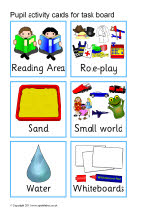 Pupil activity cards for task board (SB1989) - SparkleBox