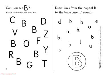 My book about capital 'B' (SB1998) - SparkleBox