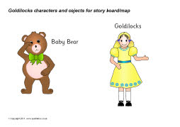 Goldilocks cut-out characters and objects (SB2041) - SparkleBox