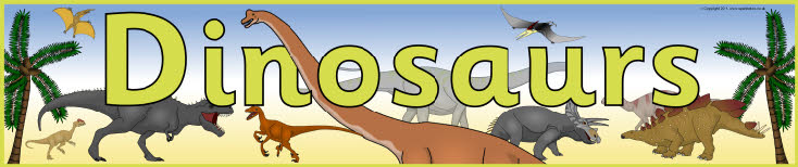 Dinosaurs display banner (SB2059) - SparkleBox