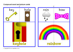 Compound word and picture cards (SB2092) - SparkleBox