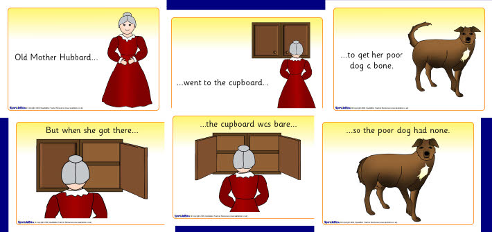 Old Mother Hubbard visual aids (SB2136) - SparkleBox