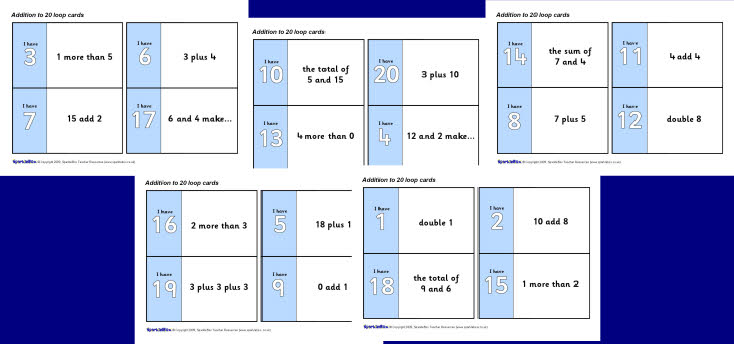 Addition to 20 loop cards (SB2169) - SparkleBox