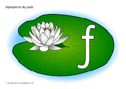 Alphabet on lily pads (SB2208) - SparkleBox