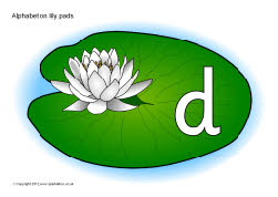 Alphabet on lily pads (SB2208) - SparkleBox