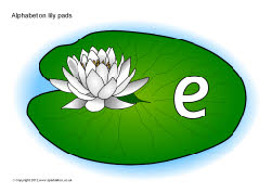 Alphabet on lily pads (SB2208) - SparkleBox