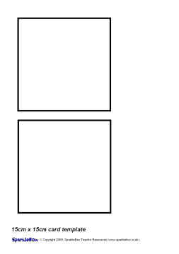 Pixie robot cards template (SB2224) - SparkleBox