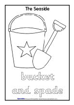 Seaside colouring sheets (SB2388) - SparkleBox