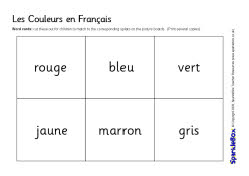 French colours bingo (SB2447) - SparkleBox