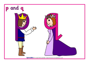 p and q posters (SB2453) - SparkleBox