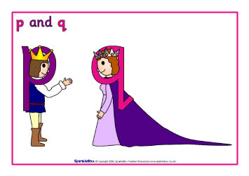 p and q posters (SB2453) - SparkleBox