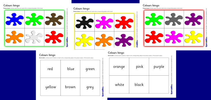 Colours bingo (SB2456) - SparkleBox
