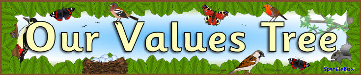 Our Values Tree display banner (SB2545) - SparkleBox