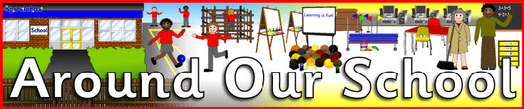 Around Our School display banner (SB2623) - SparkleBox