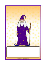 Fantasy character editable book covers (SB2711) - SparkleBox