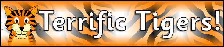 Terrific Tigers display banner (SB2812) - SparkleBox