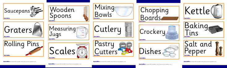 Kitchen cupboard labels (SB2891) - SparkleBox