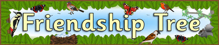 Friendship Tree display banner (SB3020) - SparkleBox