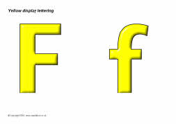 Yellow display lettering (SB3026) - SparkleBox