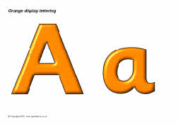 Orange display lettering (SB3029) - SparkleBox