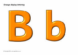 Orange display lettering (SB3029) - SparkleBox