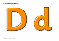 Orange display lettering (SB3029) - SparkleBox