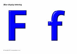 Blue display lettering (SB3027) - SparkleBox