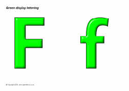 Green display lettering (SB3028) - SparkleBox