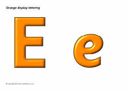 Orange display lettering (SB3029) - SparkleBox