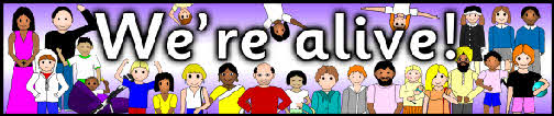 I’m alive/We’re alive display banners (SB3038) - SparkleBox