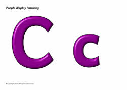 Purple display lettering (SB3031) - SparkleBox