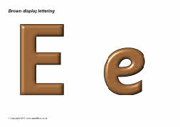 Brown display lettering (SB3067) - SparkleBox