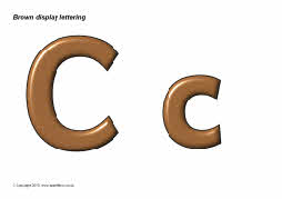 Brown display lettering (SB3067) - SparkleBox