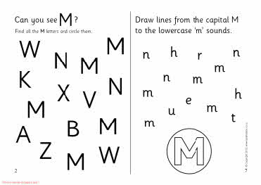 My book about capital ‘M’ (SB3070) - SparkleBox