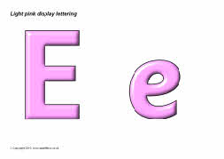 Light pink display lettering (SB3079) - SparkleBox