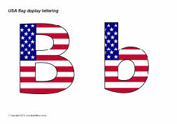 USA flag display lettering (SB3137) - SparkleBox