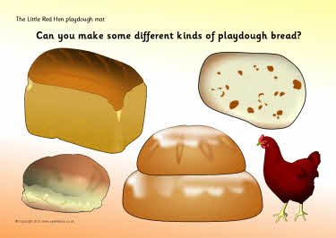 Little Red Hen playdough mats (SB3143) - SparkleBox