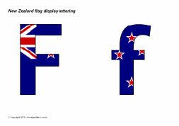New Zealand flag display lettering (SB3158) - SparkleBox