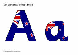 New Zealand flag display lettering (SB3158) - SparkleBox