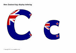 New Zealand flag display lettering (SB3158) - SparkleBox